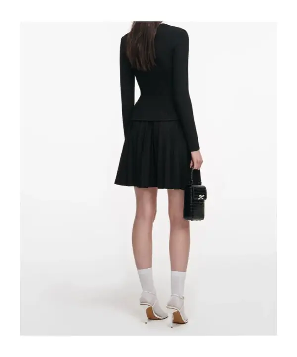 SELF-PORTRAIT Embellished Collared Mini Dress
