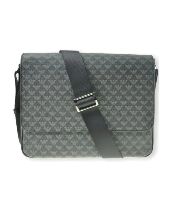 Emporio Armani Logo Detail Satchel - Gray