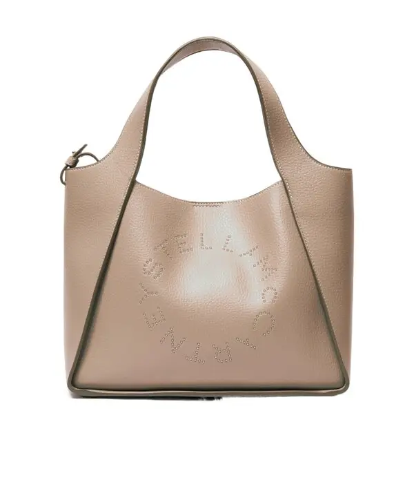 Stella McCartney Logo Detailed Top Handle Bag - Moss
