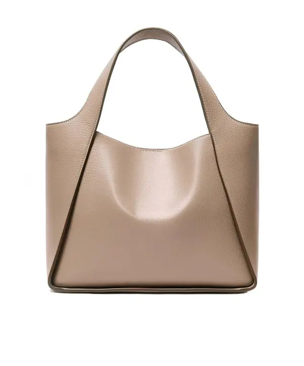 Stella McCartney Logo Detailed Top Handle Bag - Moss