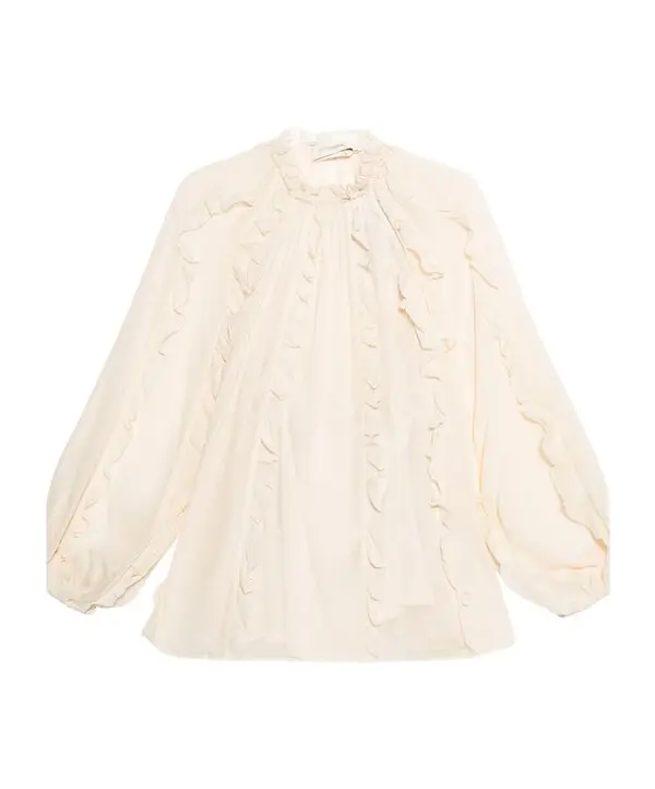 Zimmermann Frill Billow Long-sleeved Top - No