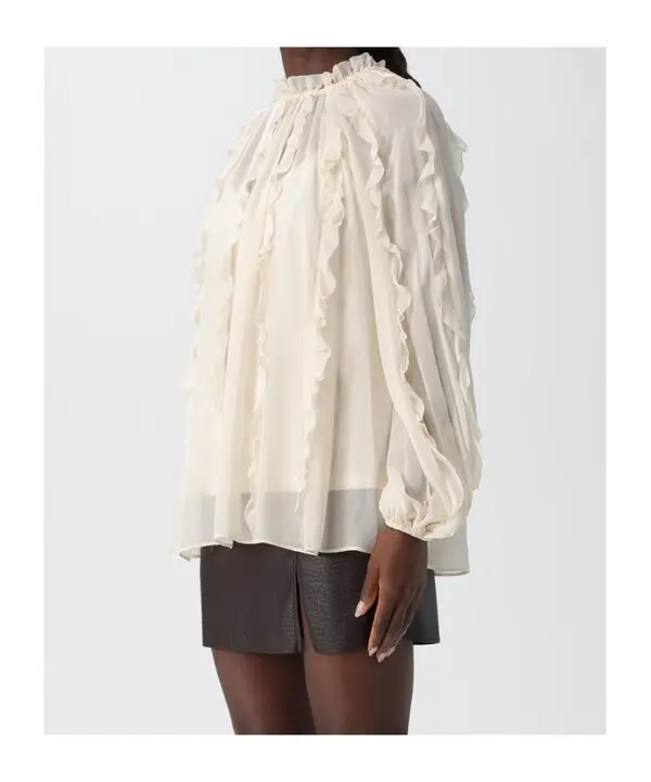 Zimmermann Frill Billow Long-sleeved Top