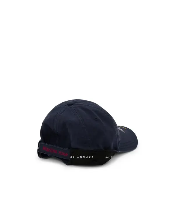 Martine Rose Logo Embroidered Baseball Cap - Blue