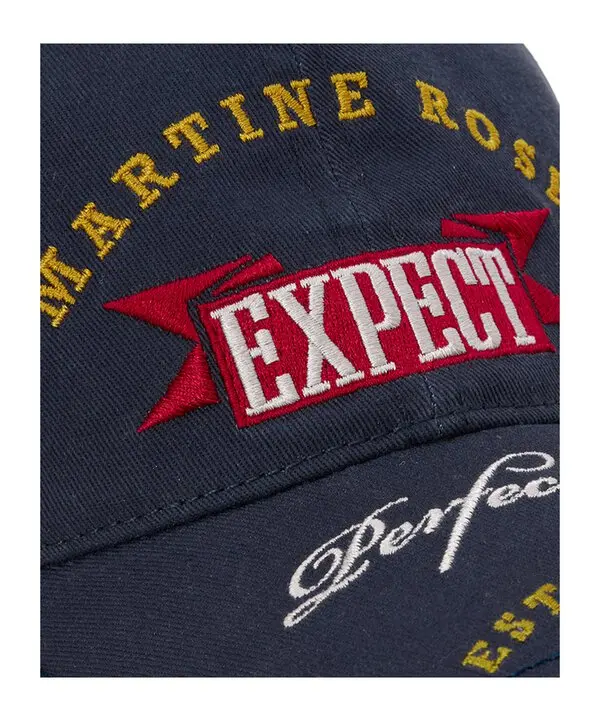 Martine Rose Logo Embroidered Baseball Cap - Blue