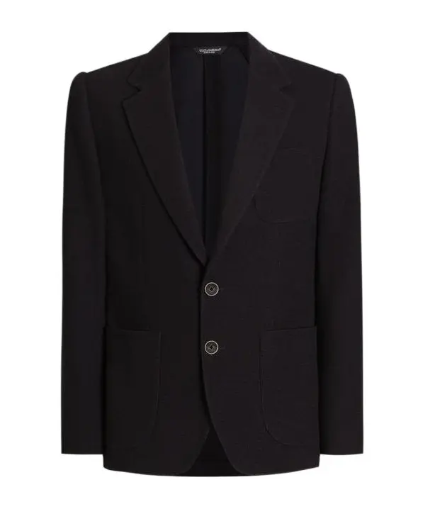 Dolce & Gabbana Tailored Long Sleeve Blazer - Black