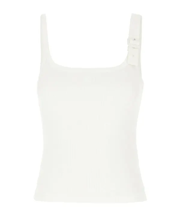 COURREGES Buckle Camisole Top - White