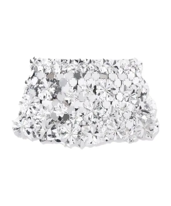 Rabanne Floral Disc Mini Skirt