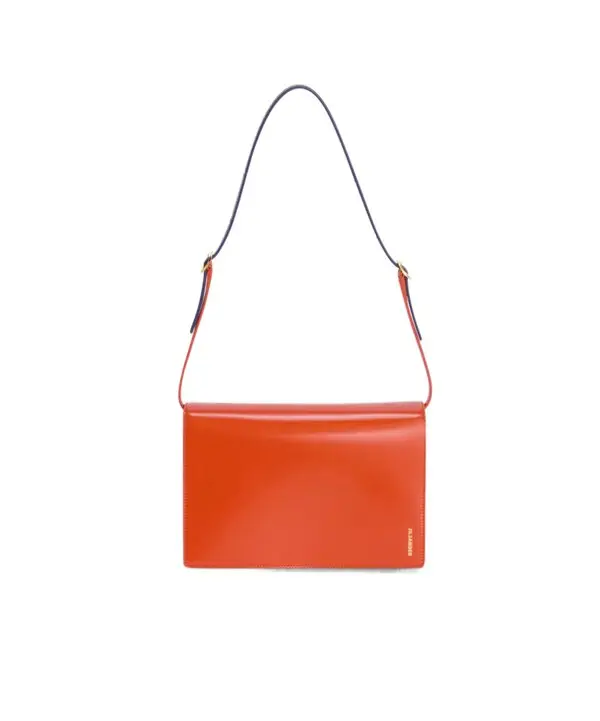 JIL SANDER File Small Shoulder Bag - Paprika