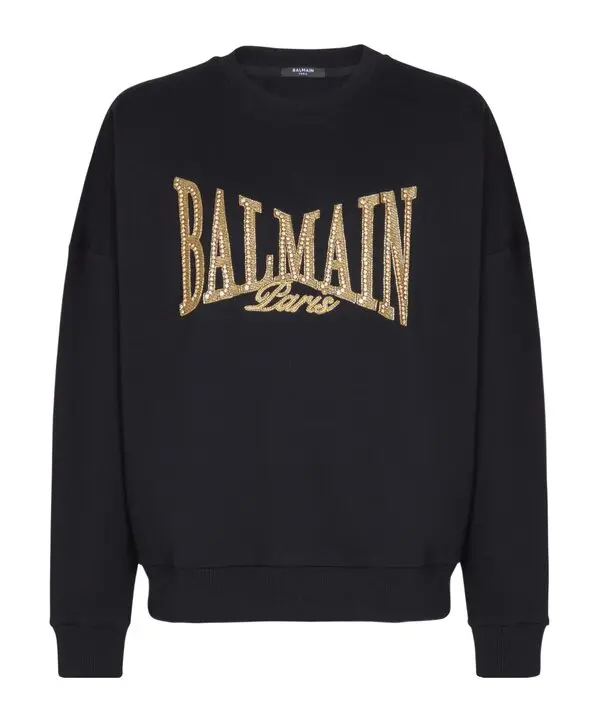 Balmain Embroidered College Sweatshirt
