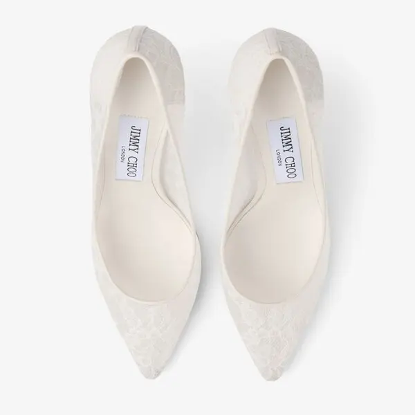 JIMMY CHOO Romy 85 Lace Pointed Toe Stiletto Heels