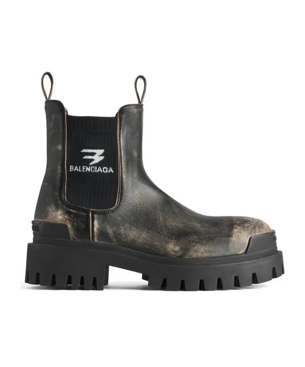 Balenciaga Strike Chelsea Boots - Black