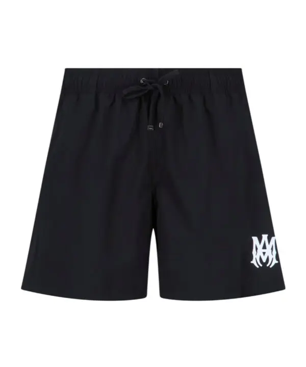 Amiri Logo Swim Shorts - Black