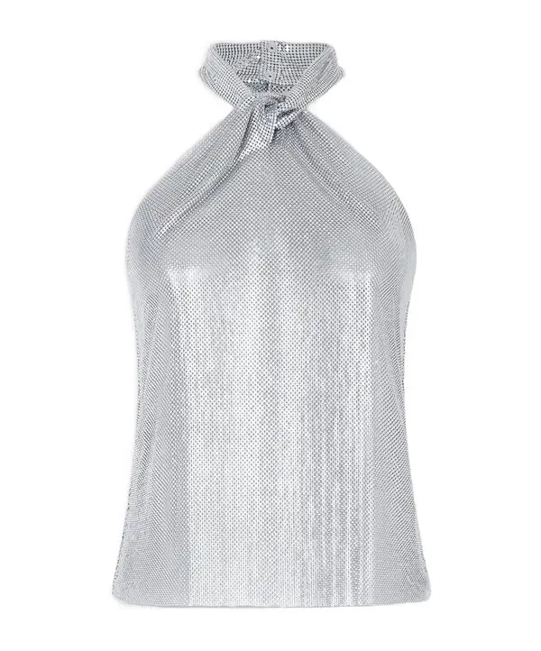 Rabanne Mesh Halter Neck Top