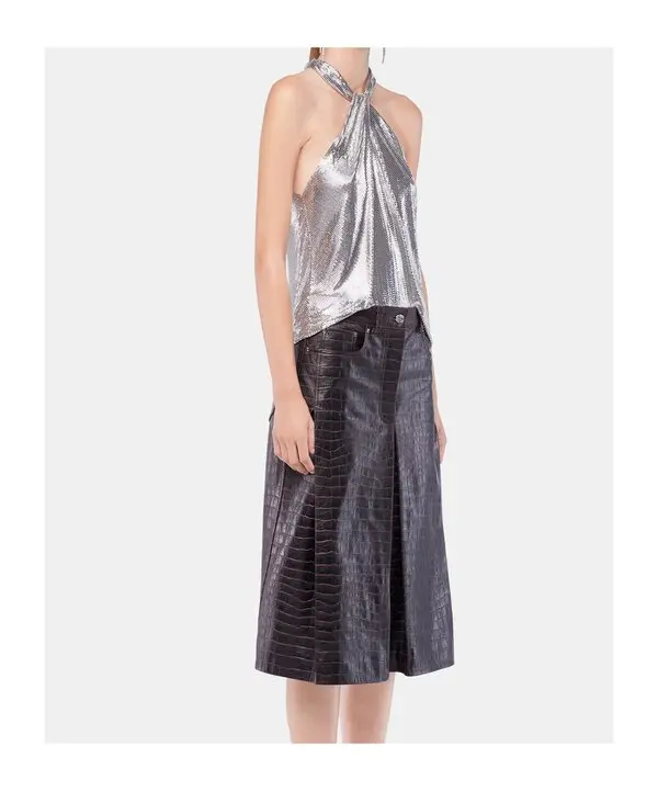 Rabanne Mesh Halter Neck Top