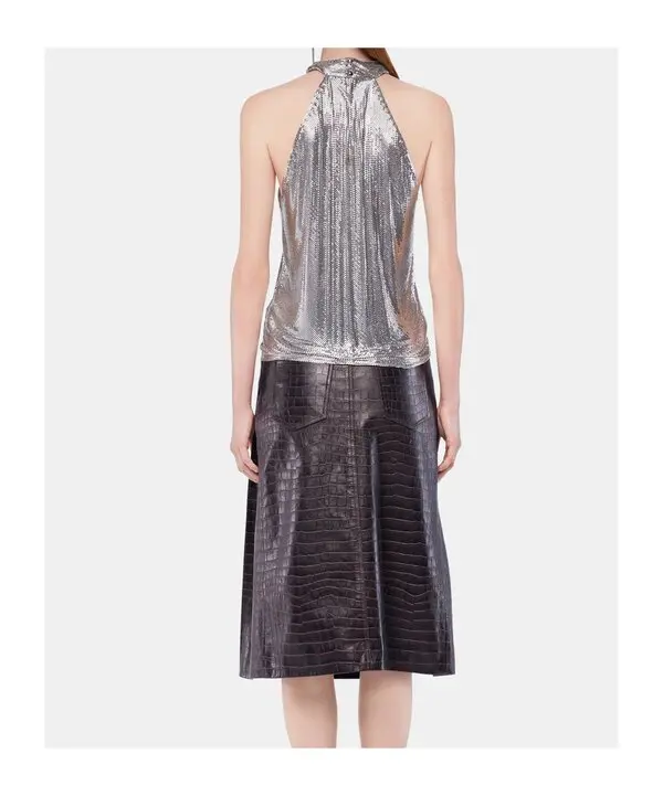 Rabanne Mesh Halter Neck Top