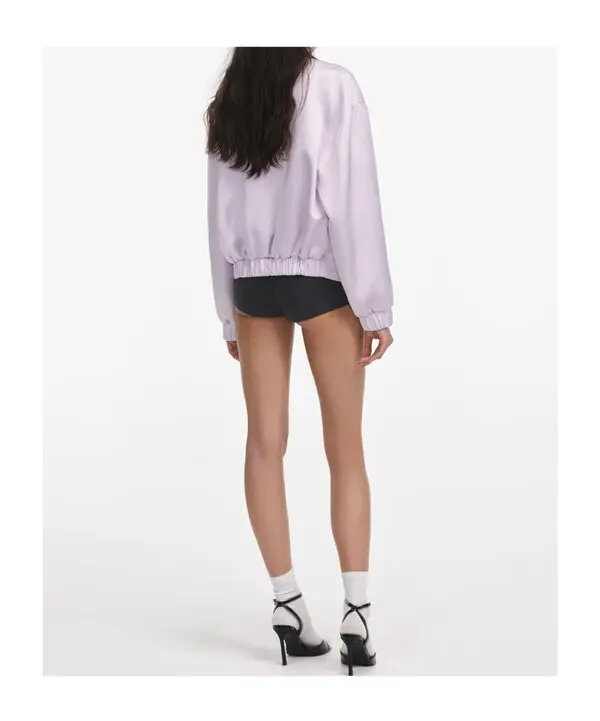 SELF-PORTRAIT Contrast Collar Jacket - Lavender