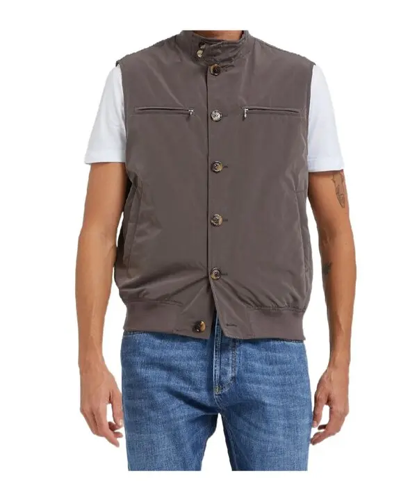 Brunello Cucinelli Sleeveless Vest - Brown