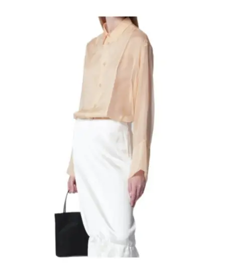 Alberta Ferretti Semi-sheer Shirt - Beige