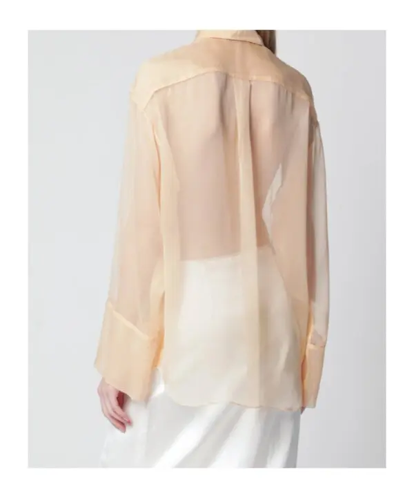 Alberta Ferretti Semi-sheer Shirt - Beige