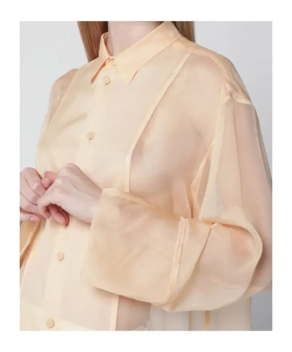 Alberta Ferretti Semi-sheer Shirt - Beige