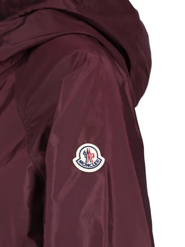 Moncler Coquelicot Zip-up Hooded Jacket - Wine Red