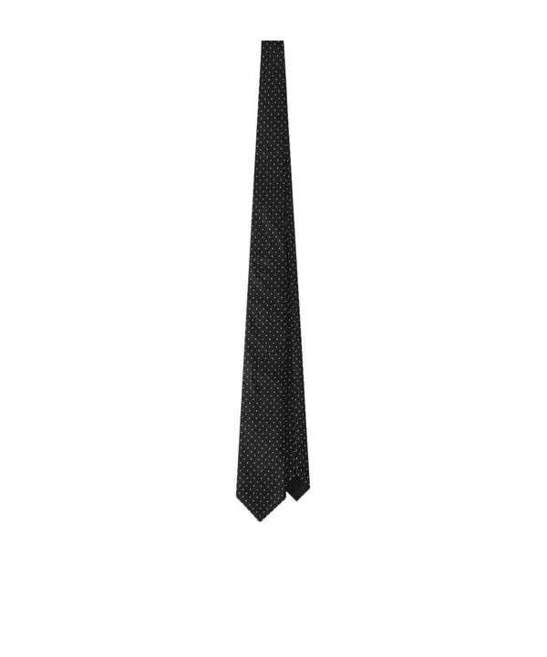 Dolce & Gabbana Polka Dot Neck Tie - Black
