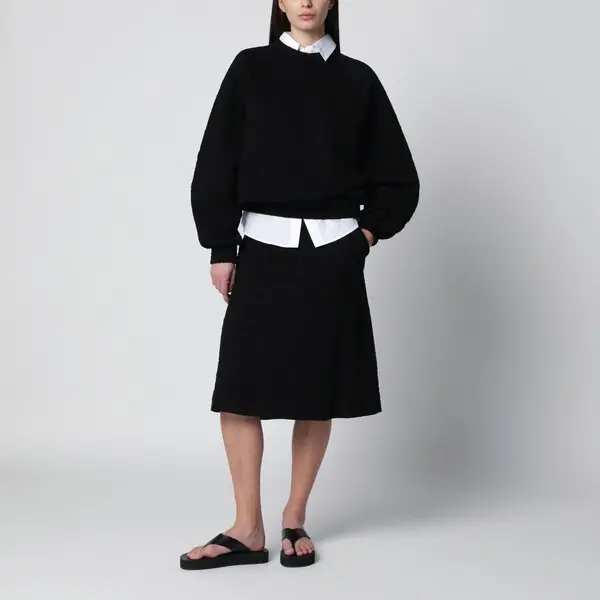 Dries Van Noten Viscose-blend Sweatshirt With Floral Motif
