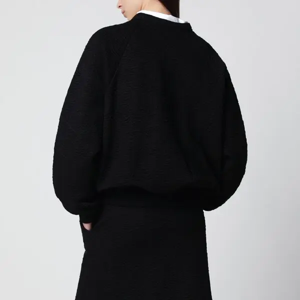 Dries Van Noten Viscose-blend Sweatshirt With Floral Motif