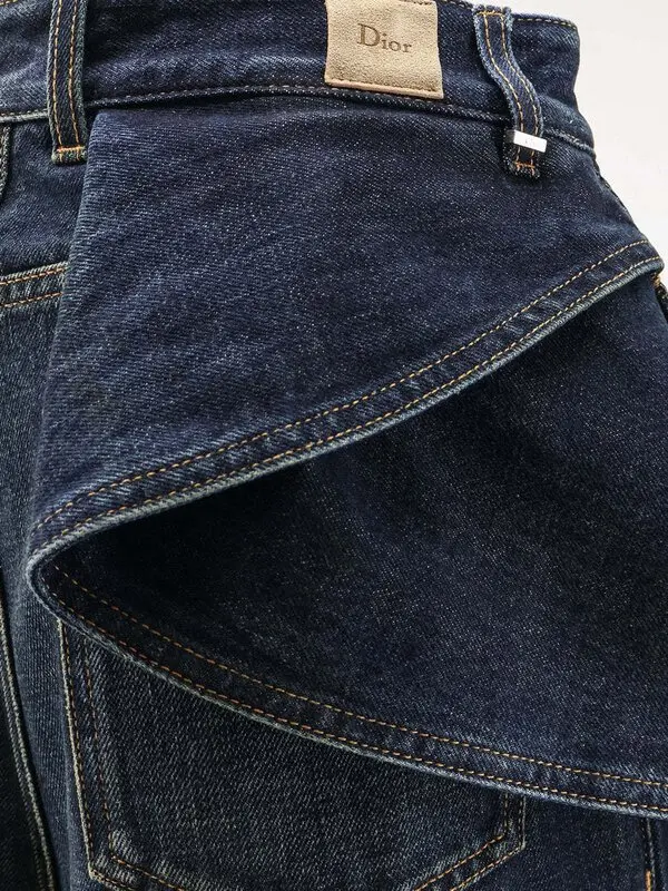 Dior Draped Flared Jeans