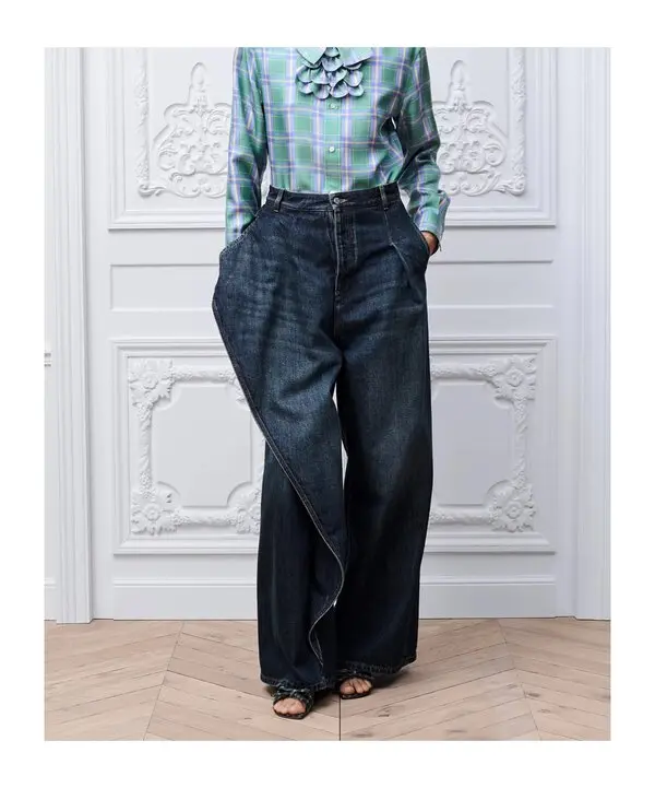 Dior Draped Flared Jeans