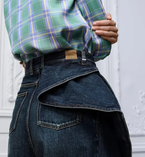 Dior Draped Flared Jeans