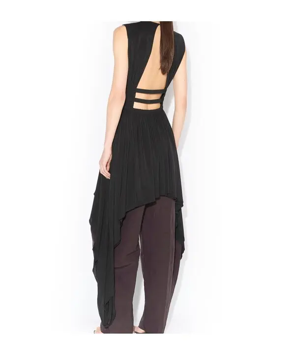 Alaïa Midi Deesse Noir Dress