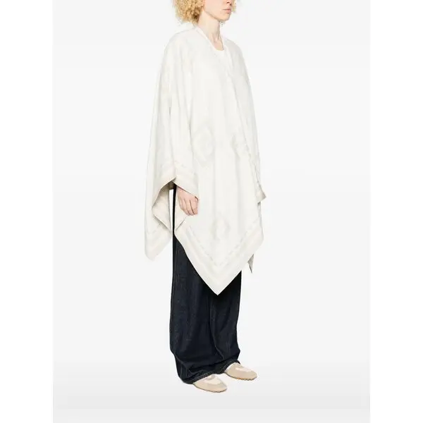 Fendi Macro Check Embroidered Cape