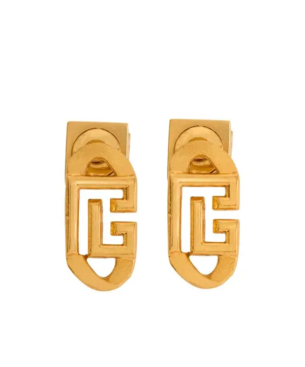 Balmain Sync Pb Brass Earrings - Golden