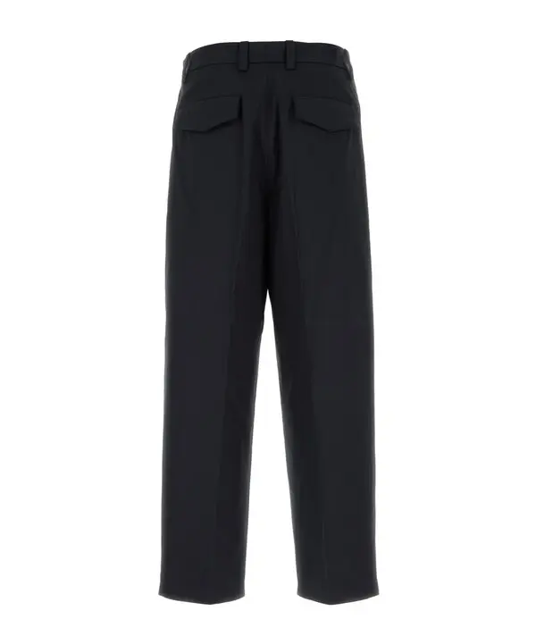 JIL SANDER Tailored Straight Leg Pants With Pleats - Black