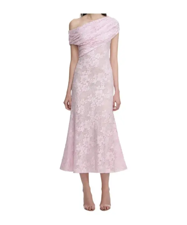 SELF-PORTRAIT Embellished Lace Midi Dress