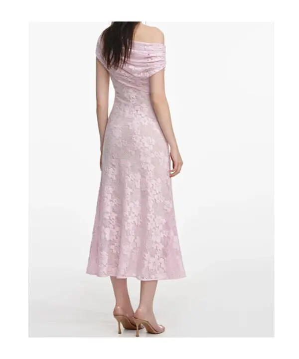 SELF-PORTRAIT Embellished Lace Midi Dress
