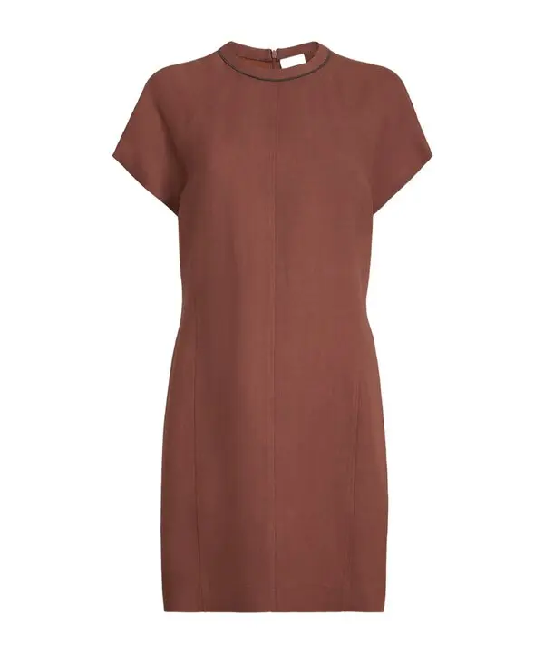 Brunello Cucinelli Trim-detail Midi Dress