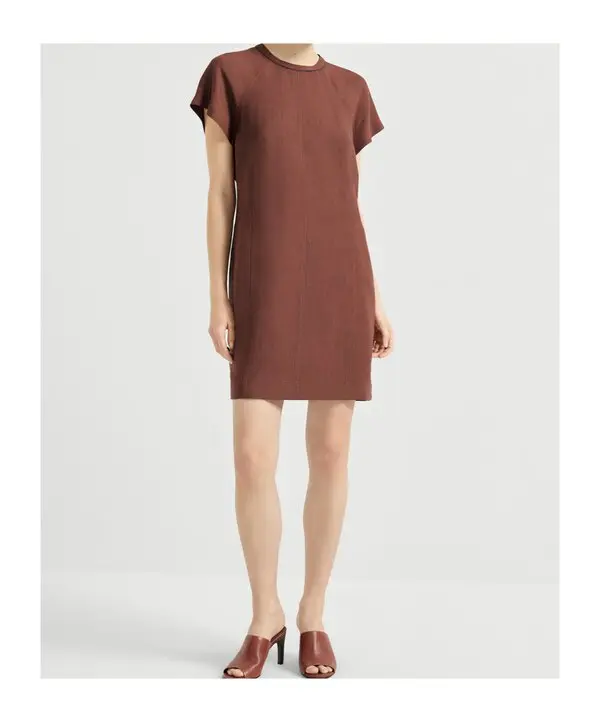 Brunello Cucinelli Trim-detail Midi Dress