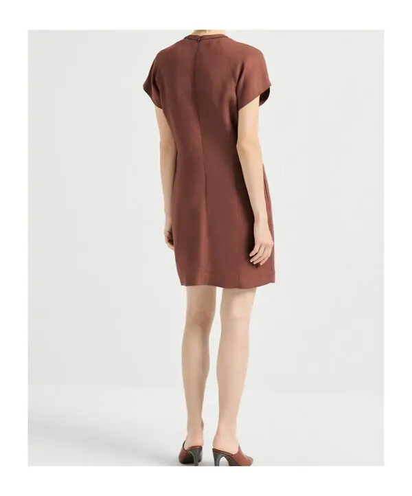 Brunello Cucinelli Trim-detail Midi Dress