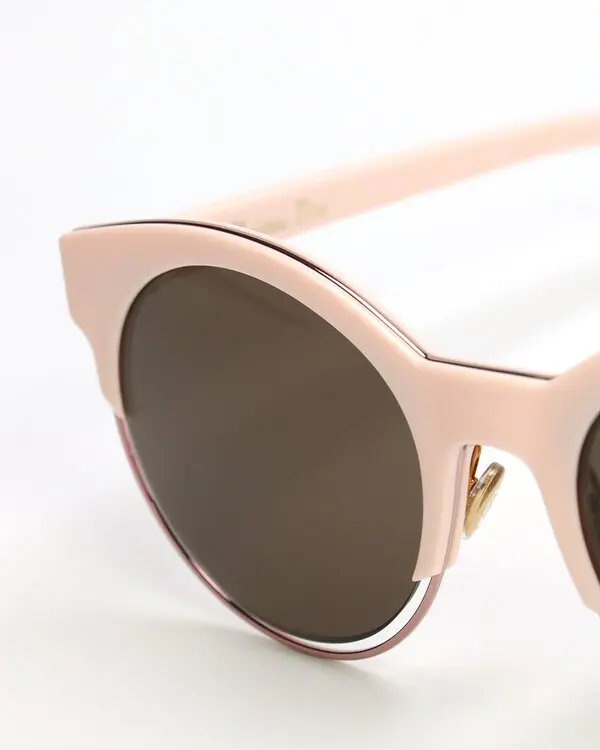 Dior Round Frame Sunglasses - Brown