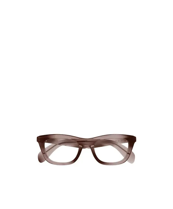 Gucci Cat Eye Frame Eyeglasses - Brown