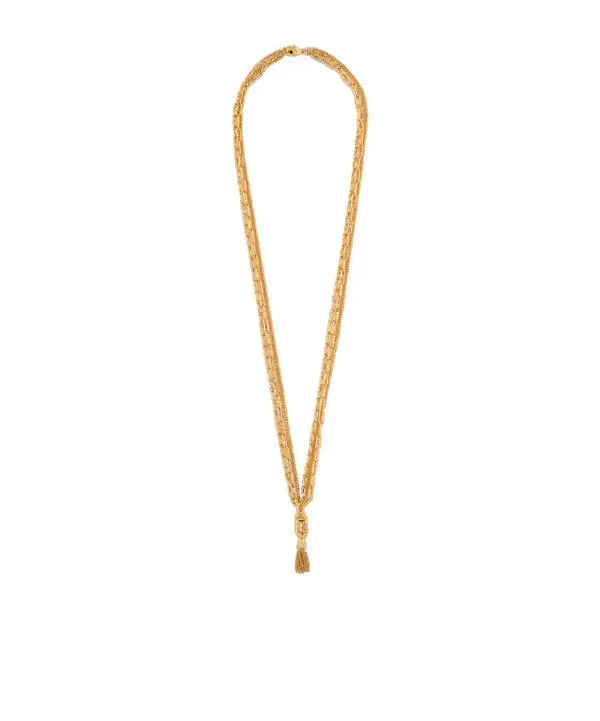 Balmain Sync Brass Long Necklace - Golden