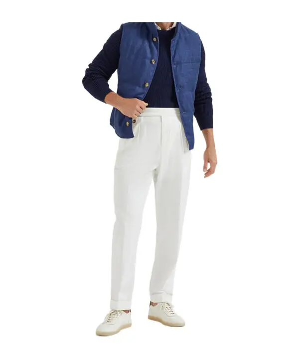 Brunello Cucinelli Padded Denim Gilet - Indigo