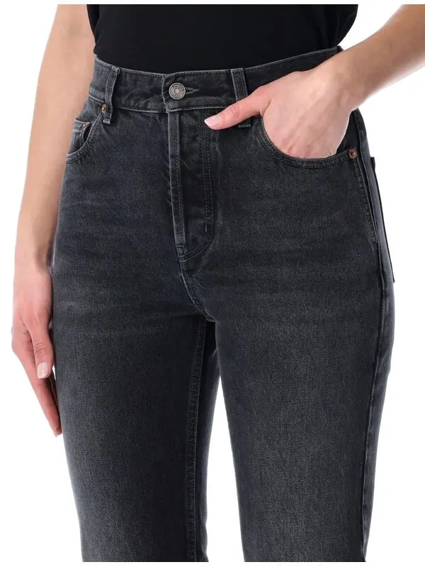 Saint Laurent 90's High-rise Cropped Slim Jeans