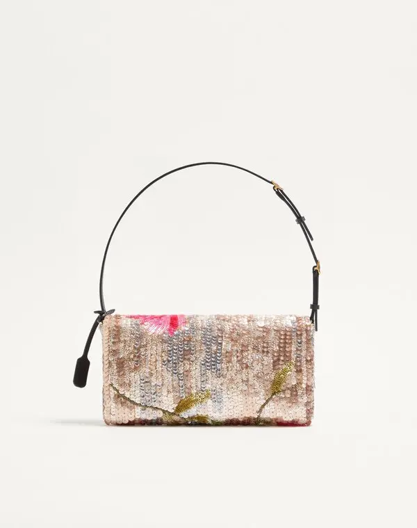 Valentino Garavani Devain Small Shoulder Bag - Nude