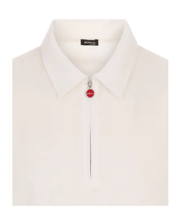 Kiton Zip Cotton Polo Shirt - No