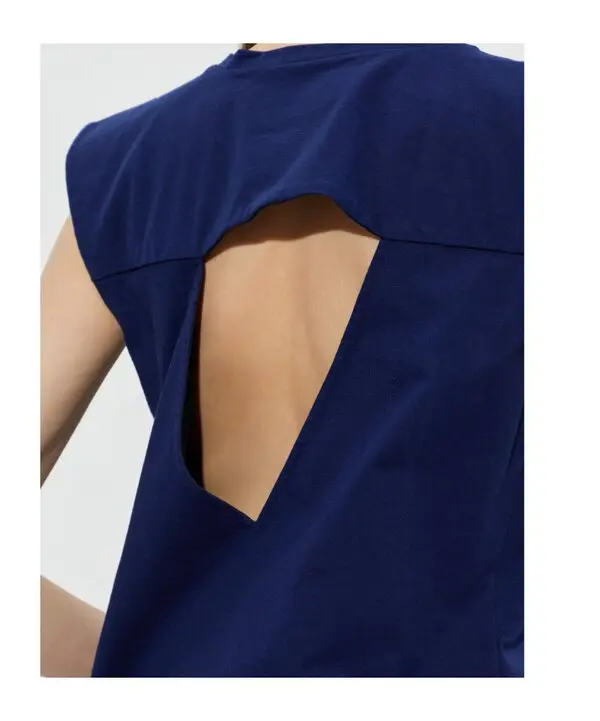 JIL SANDER Open Back Sleeveless Top