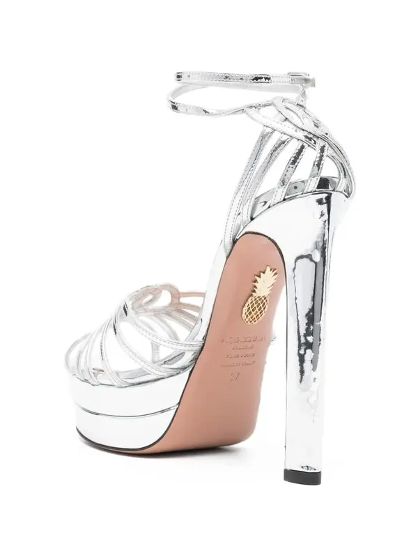 AQUAZZURA Sweetheart Platform Strappy Sandals