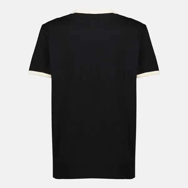 Moncler Logo Printed Crewneck T-shirt - Black
